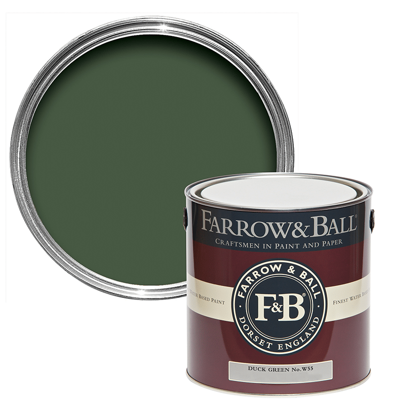Farrow and Ball Duck Green No. W55 - Verfplaza
