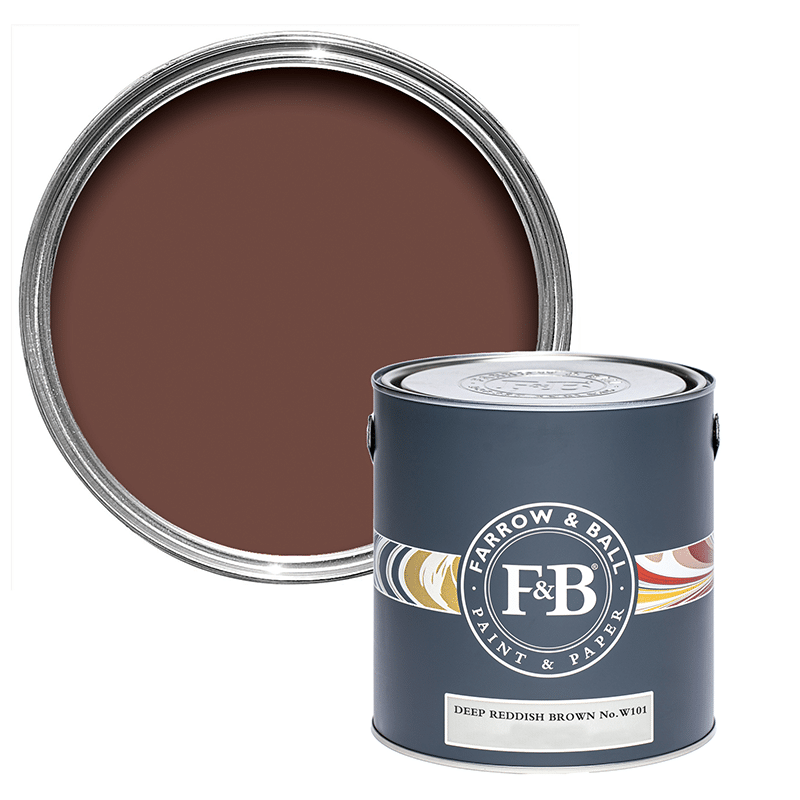 Farrow and Ball Deep Reddish Brown No. W101 - Verfplaza