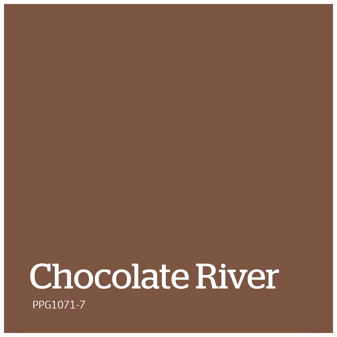 Kleur Chocolate River PPG1071-7 kopen? Verf-plaza
