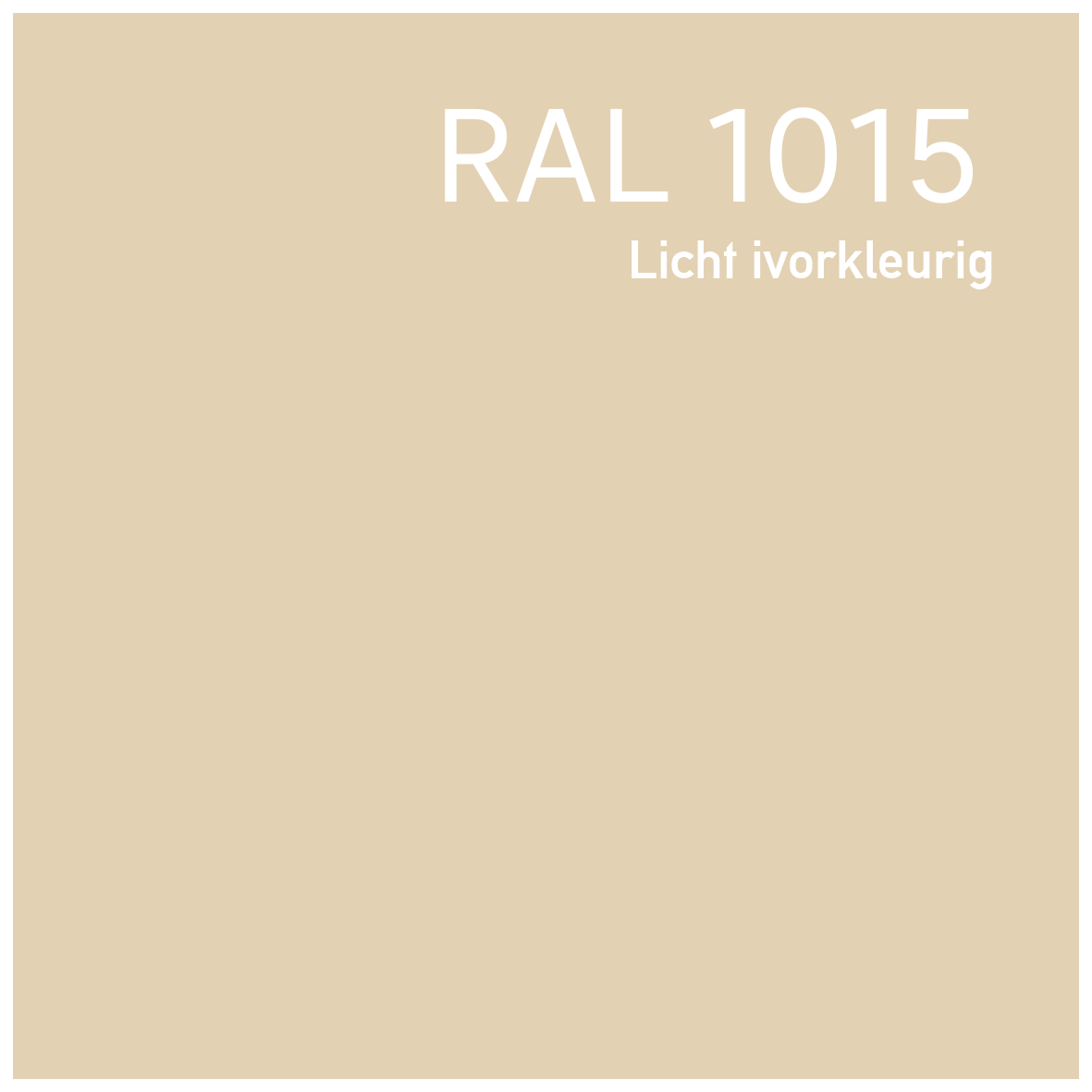 RAL 1015 Licht ivoorkleurig - Verfplaza