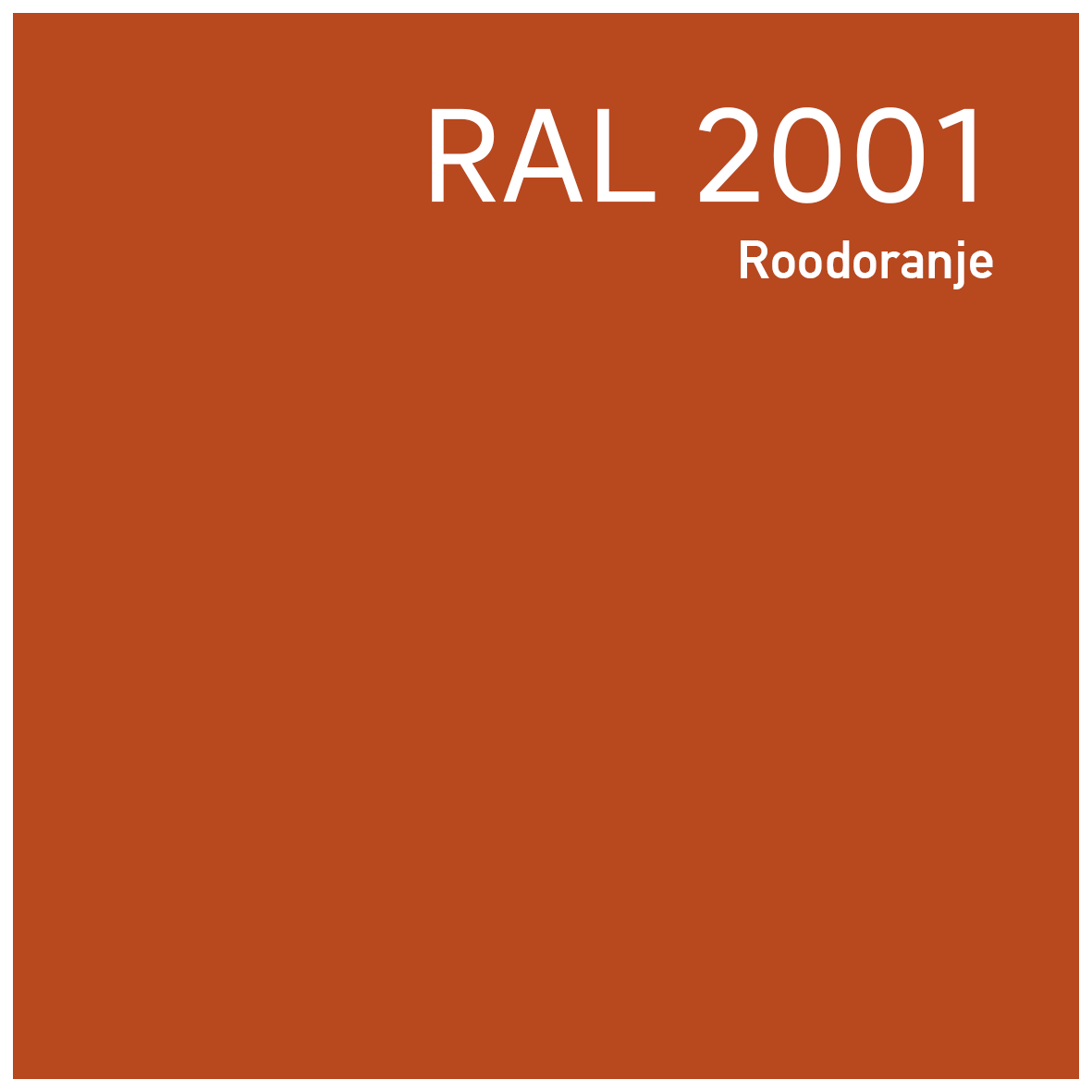 RAL 2001 Roodoranje - Verfplaza
