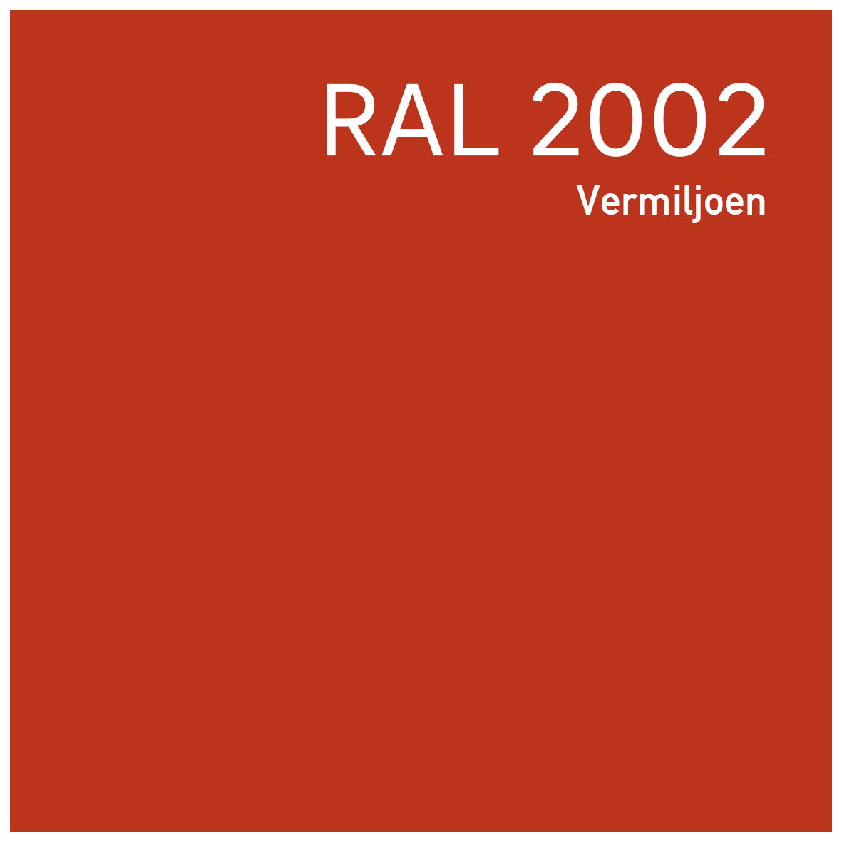 RAL 2002 Vermiljoen - Verfplaza