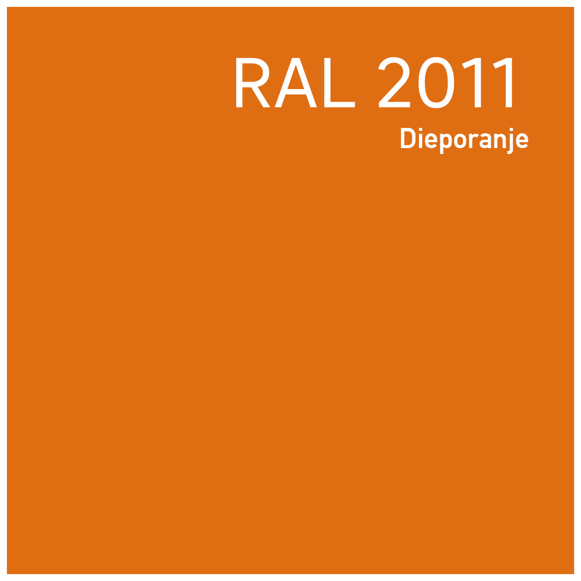 RAL 2011 Dieporanje - Verfplaza
