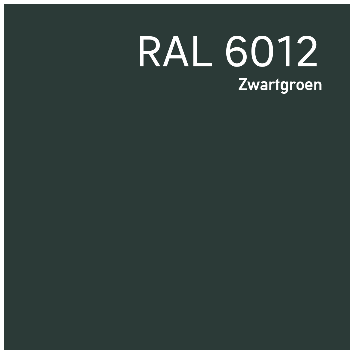 RAL 6012 Zwartgroen - Verfplaza