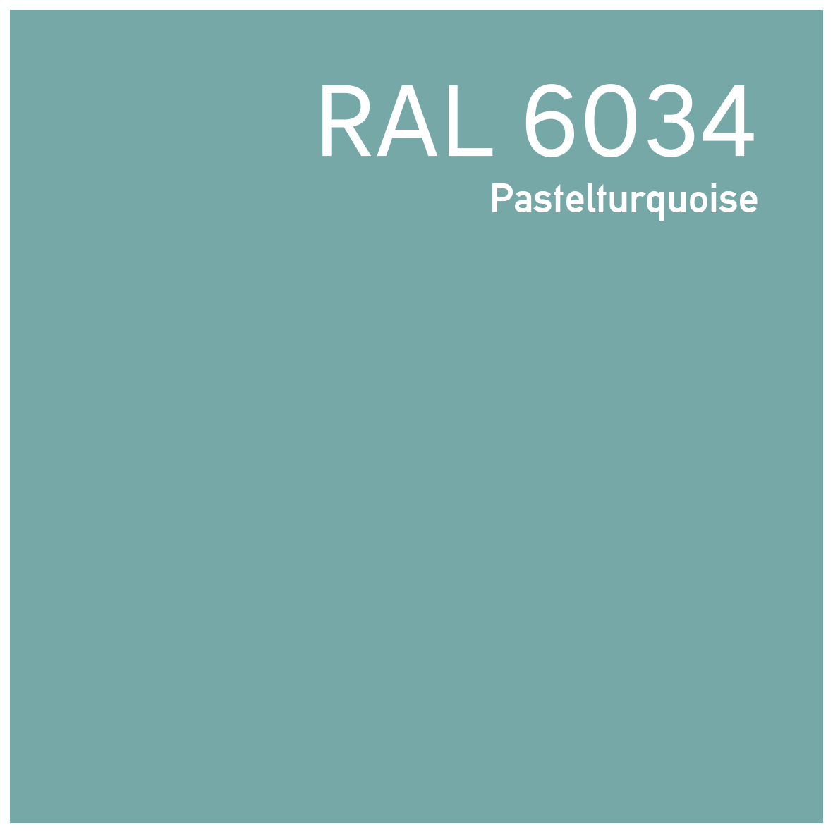 RAL 6034 Pastelturquoise - Verfplaza