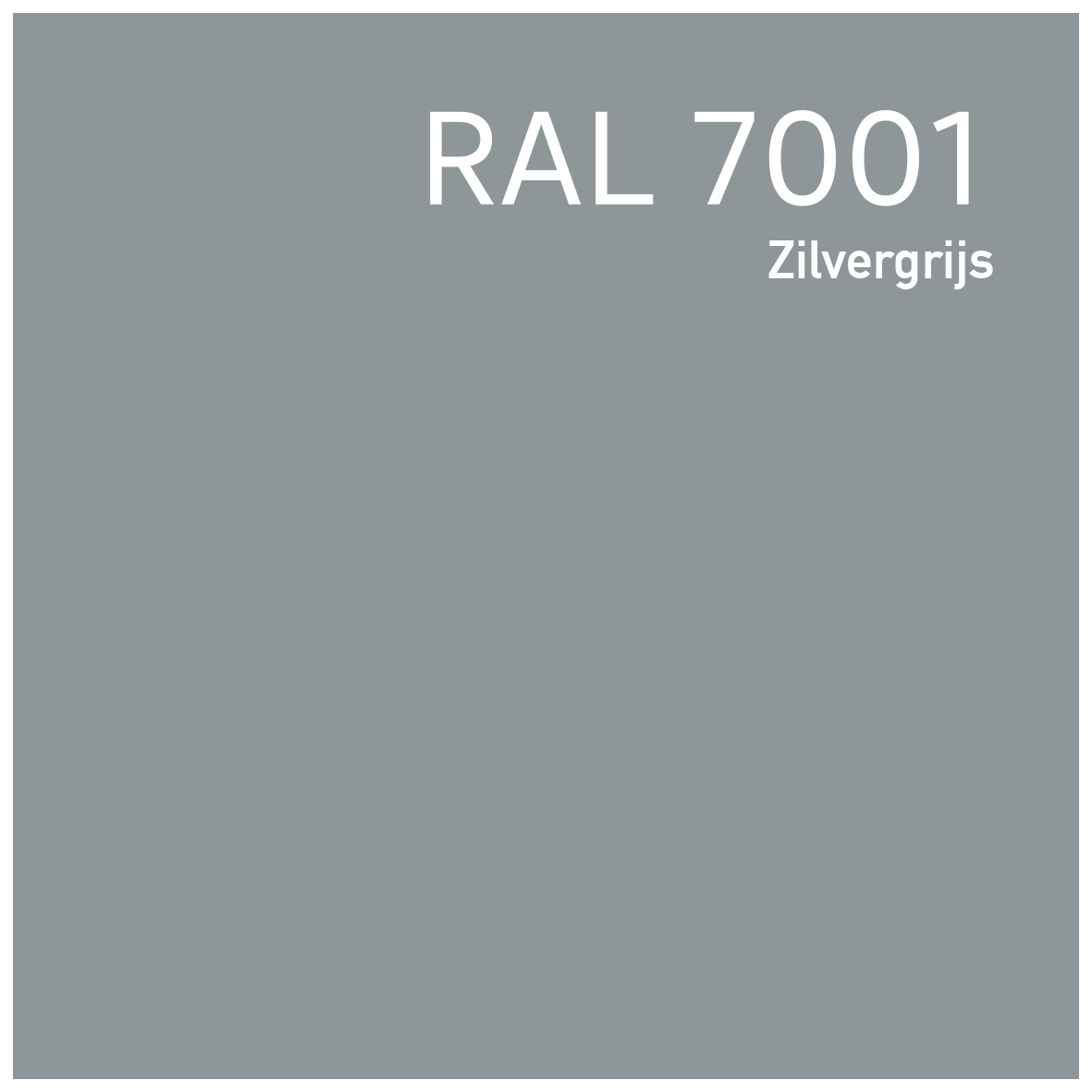 RAL 7001 Zilvergrijs - Verfplaza
