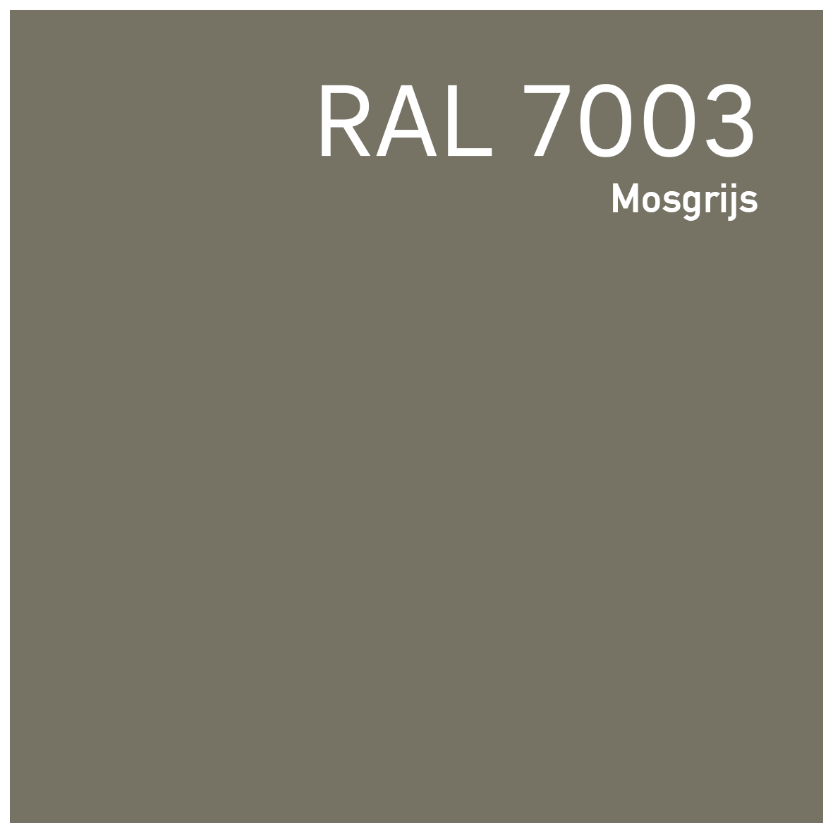 RAL 7003 Mosgrijs - Verfplaza