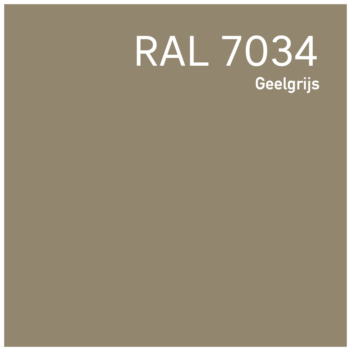 RAL 7034 Geelgrijs - Verfplaza