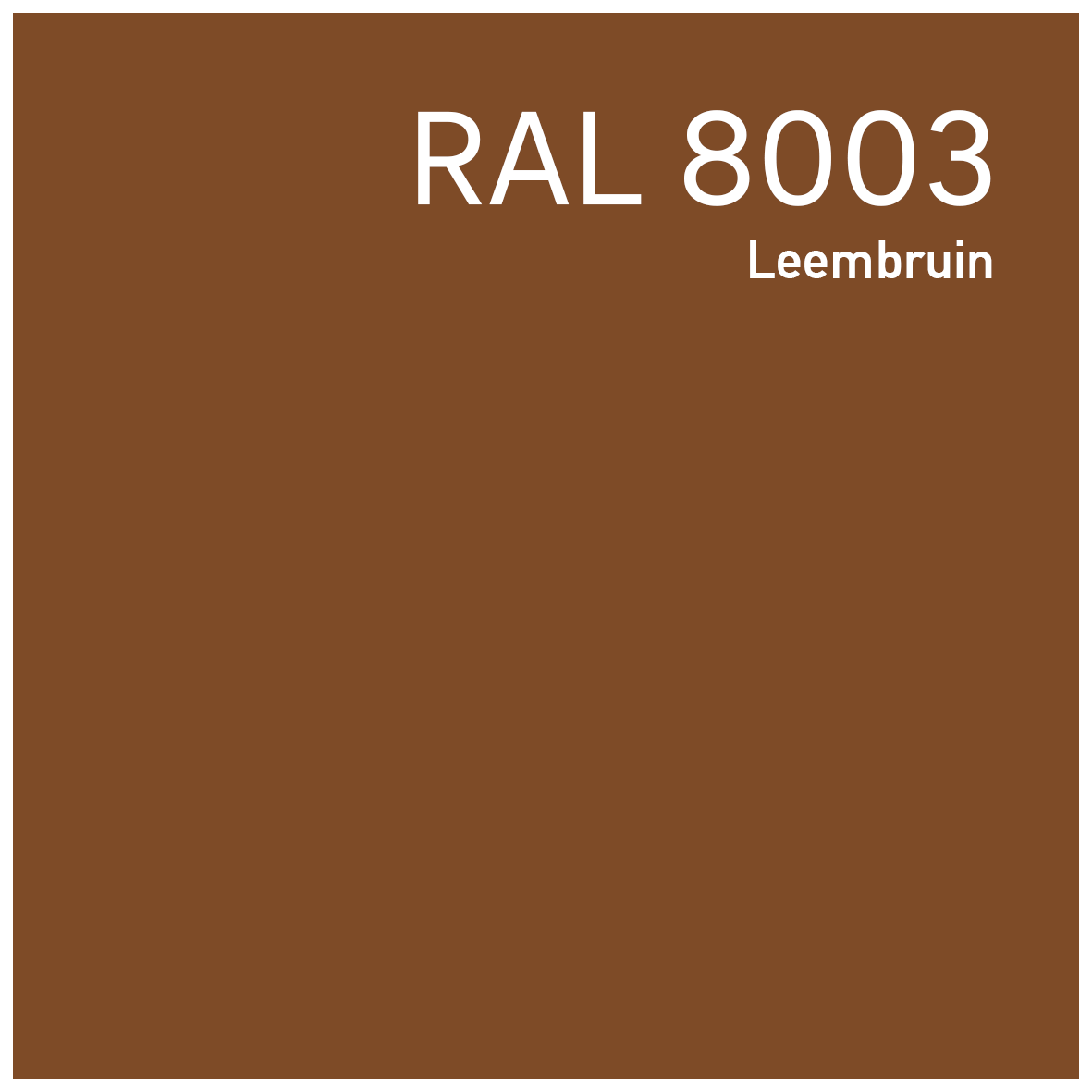 RAL 8003 Leembruin - Verfplaza