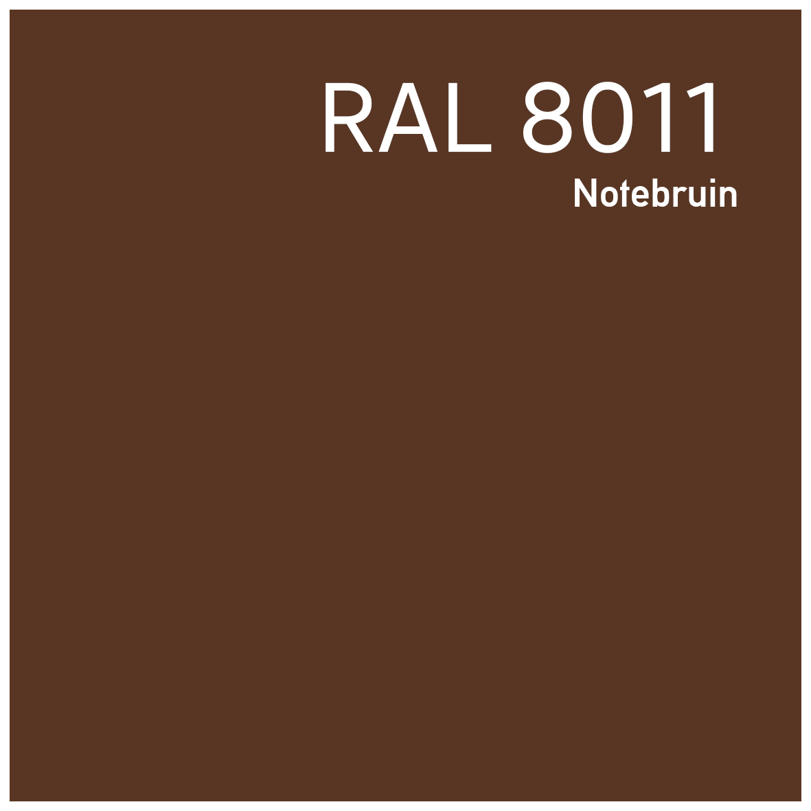 RAL 8011 Notenbruin - Verfplaza