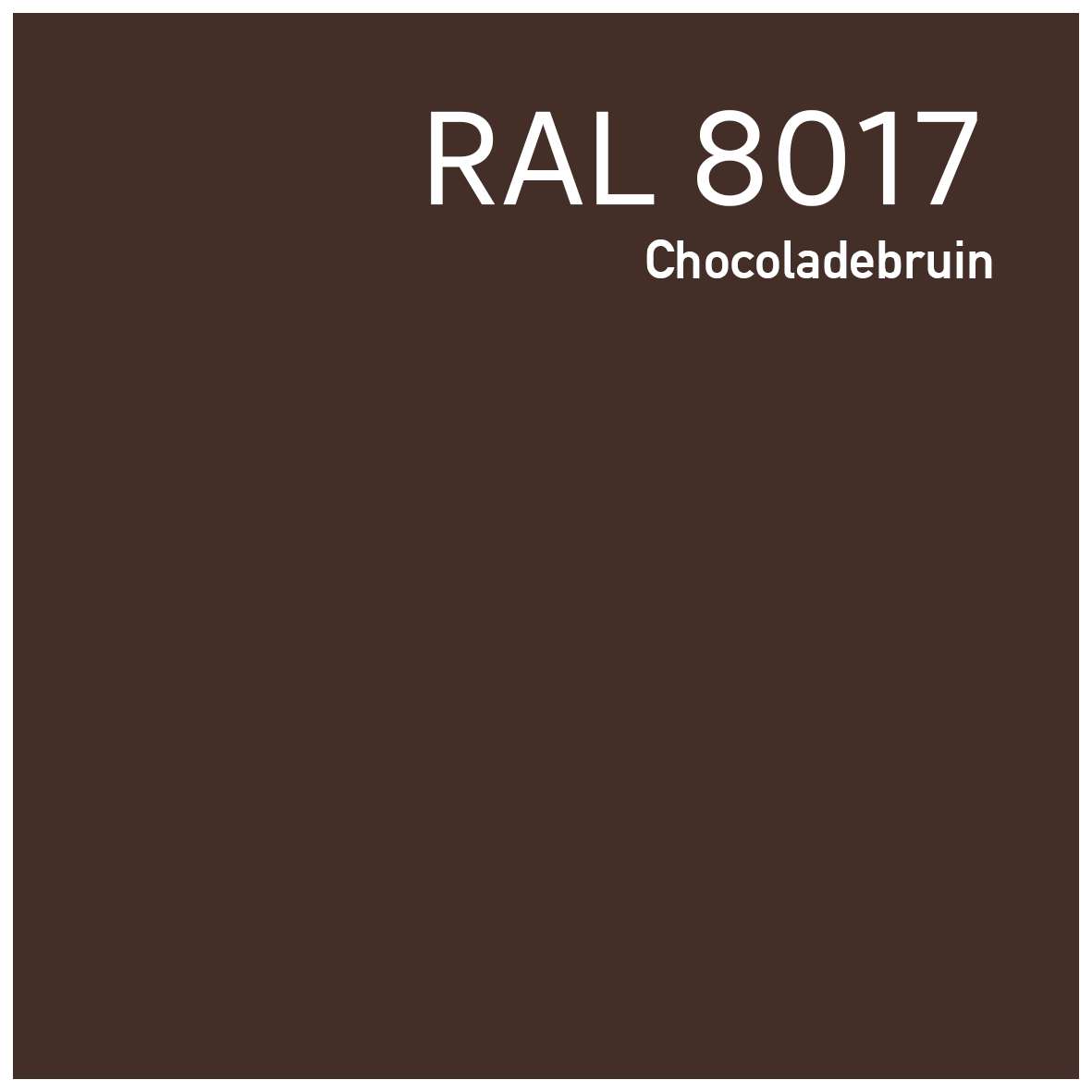 RAL 8017 Chocoladebruin - Verfplaza