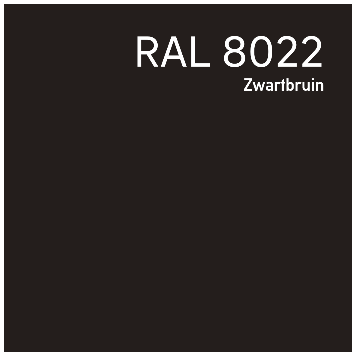 RAL 8022 Zwartbruin - Verfplaza