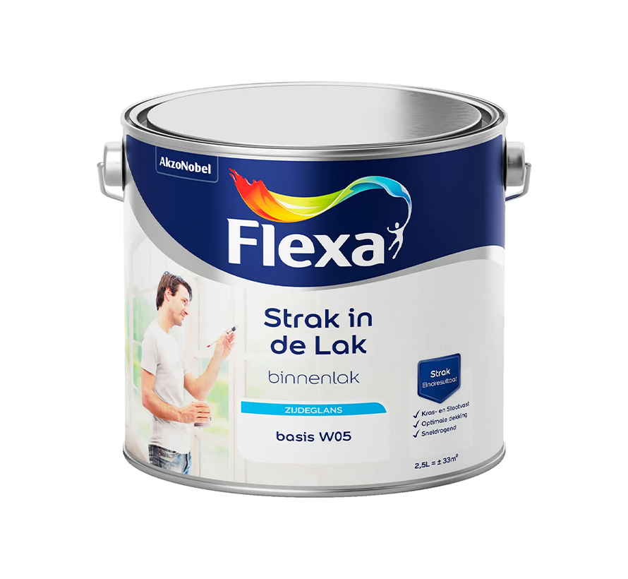 Flexa Strak in de Lak Binnenlak Zijdeglans kopen? Verf-plaza.nl